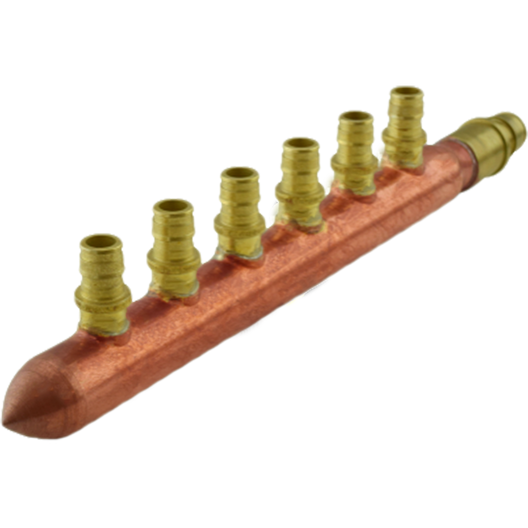 Copper Manifolds - Pex x Close End | Wrot Copper Fittings