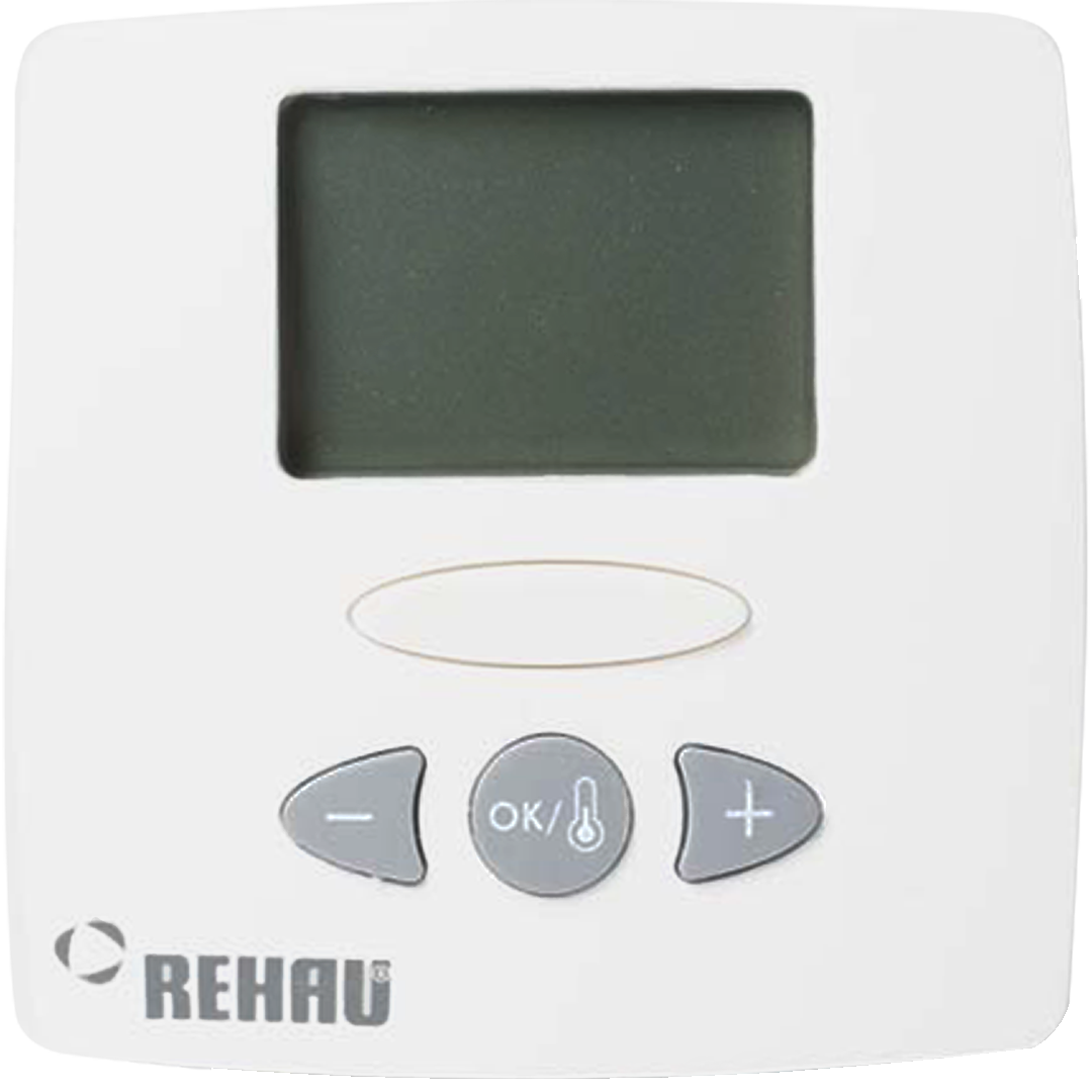 REHAU Dual Sensing Digital Programmable Thermostat | Hydronics ...