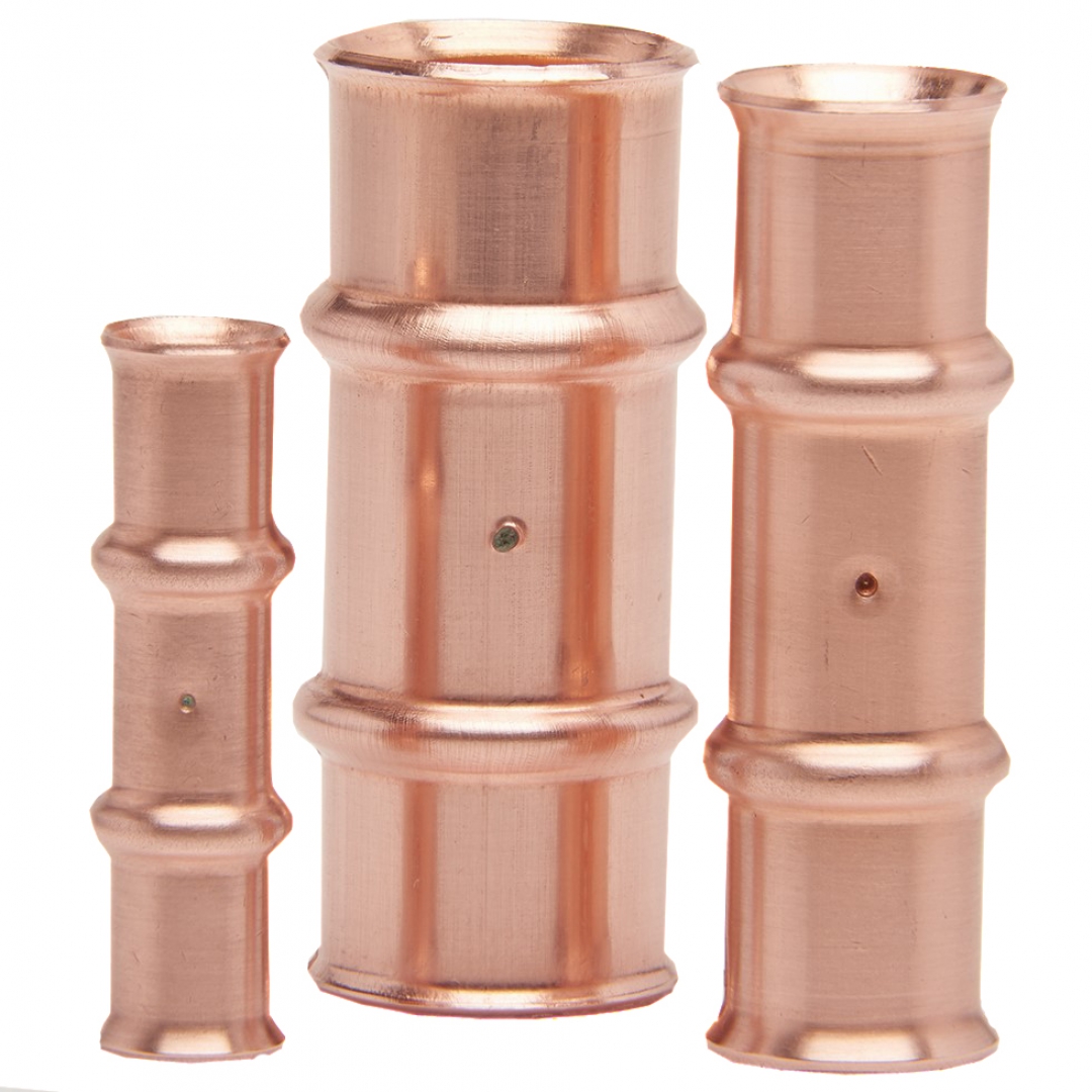 RLS Copper Refrigerant Coupling With Stop - Press x Press | ACR Pipes ...