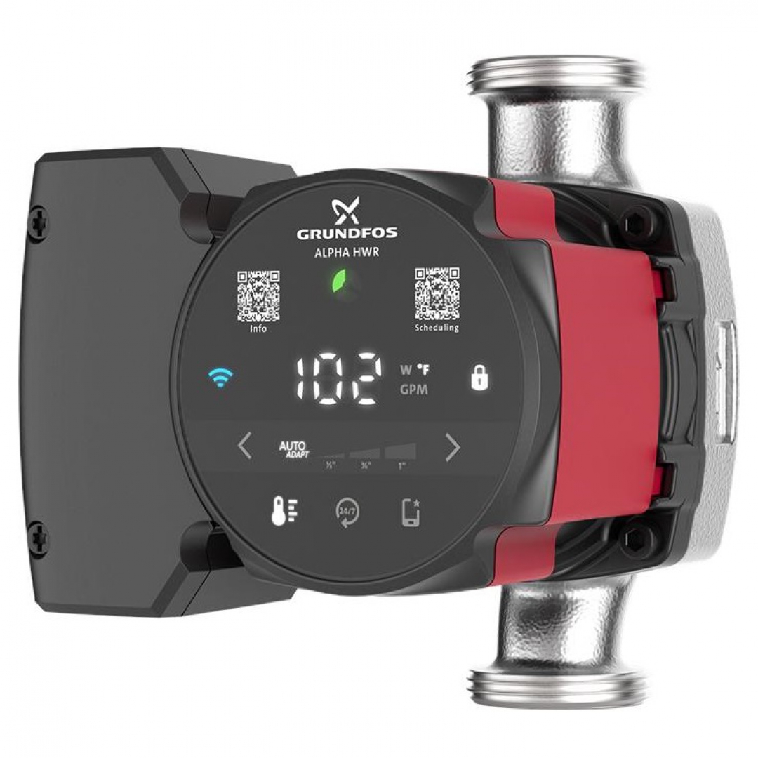 GRUNDFOS ALPHA HWR Hot Water recirculation Pumps With Digital Timer ...