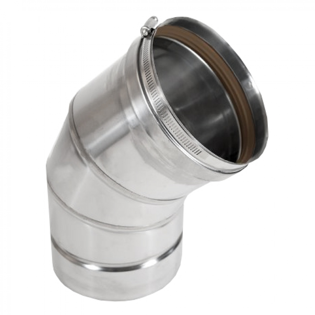 FLEXMASTER Z-Vent Special Gas Single Wall 45° Elbow | Shop Z-Vent